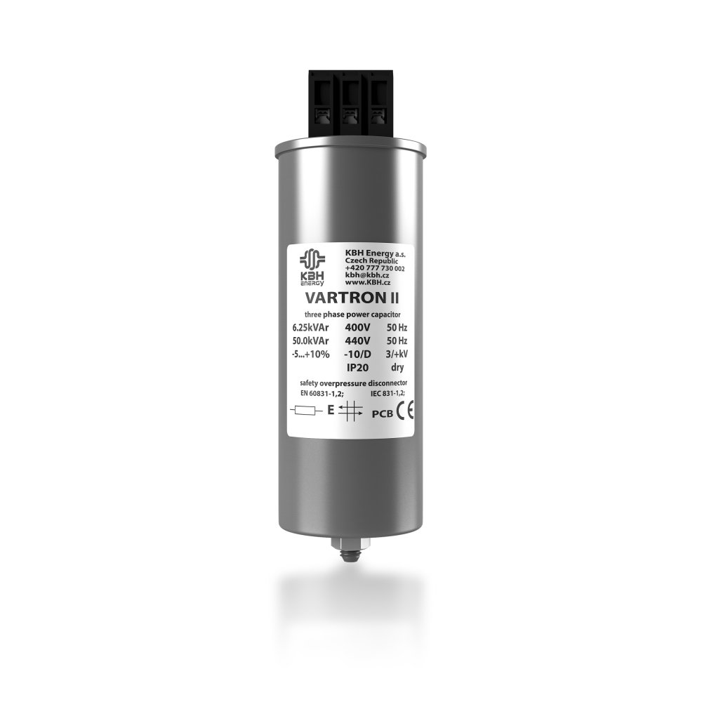 Compensating capacitors - Compensation power Qc at 440 V - 25 kvar ...